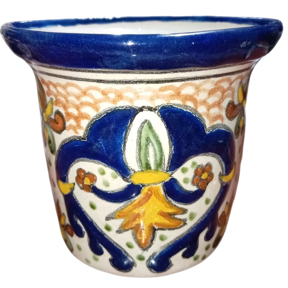 Maceta talavera auténtca tipo cubeta flores varios colores - Froylan el ...